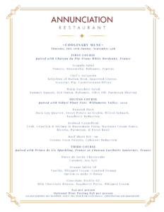 Our Menu – Annunciation Restaurant